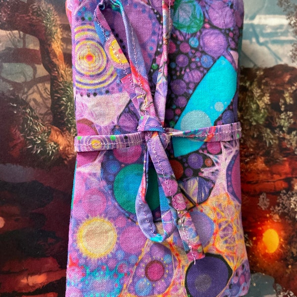 LARGE Wrap Around Tarot Oracle Bag Tarot Cards Pouch Wrap Bag - Pink ...