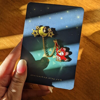 Animal Crossing Enamel Pin Celeste Stargazer - Etsy