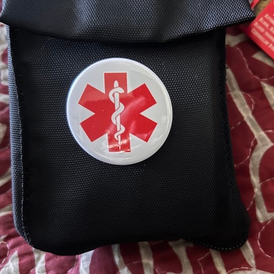Emergency Information Inside Patch Medical Alert Symbol Cross - Etsy