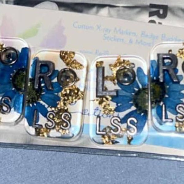 Skull Xray Markers, Glitter, Rectangle, Xray Tech Gift, 2-3 Initials - Etsy