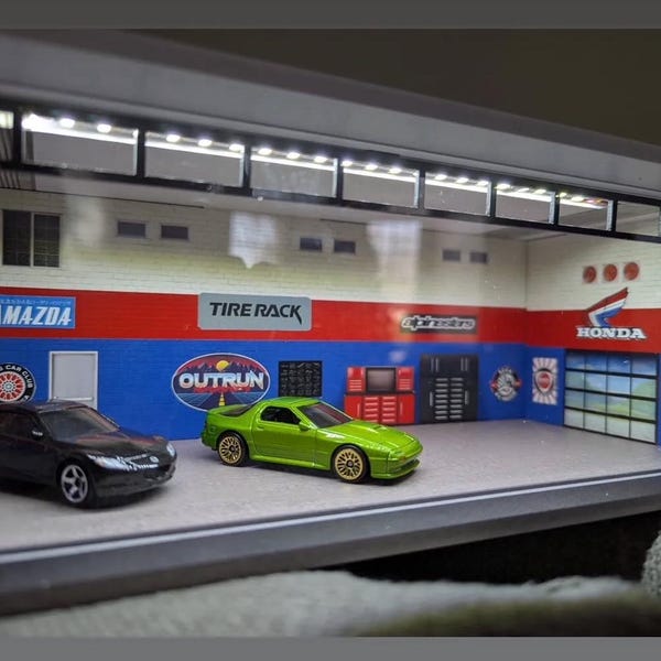 General Interior Garage Theme LED Display Diorama - Etsy