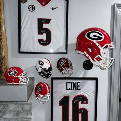 Mini Football Helmet Wall Hanger Mount - Etsy