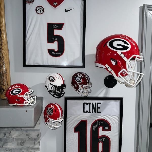 Mini Football Helmet Wall Hanger Mount - Etsy