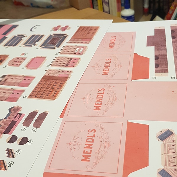 The Grand Budapest Hotel - Papercraft Paper Model - Mendl's Pastry Box ...