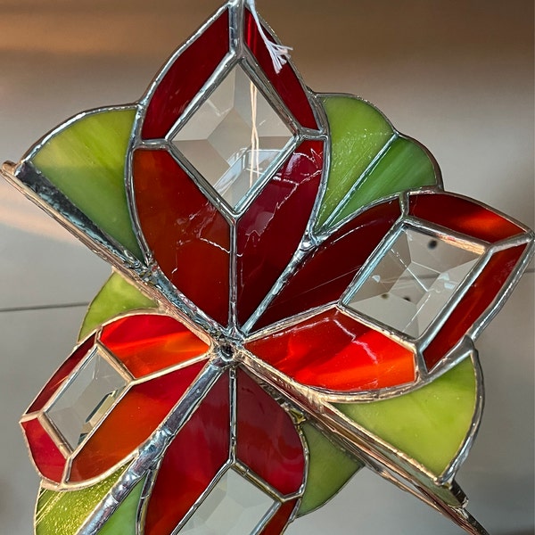 Traditional Bevel Square Stained Glass Spinner Pattern PDF - Etsy