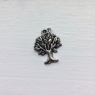 20 Whole Tree Charms,antique Silver Tone-rs798 - Etsy