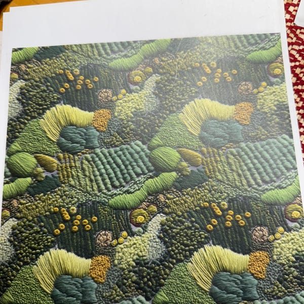 Moss Embroidery Pattern Pack II - Seamless Surface Patterns for ...