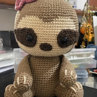 E-book Crochet Pattern Amigurumi Sloth Juliet PDF english - Etsy