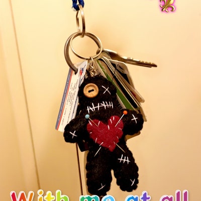 Voodoo Doll Keychain-back Pack Charms-mini 3 Inch Voodoo Doll With ...