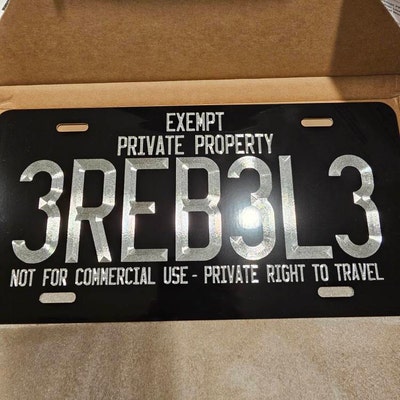 Ohio State Flag License Plate Car Tag Diamond Etched Engraved on Black ...