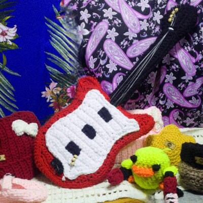 Big Red Amigurumi Soft Plush Helicopter Stuffed Plushie Toy Crochet ...