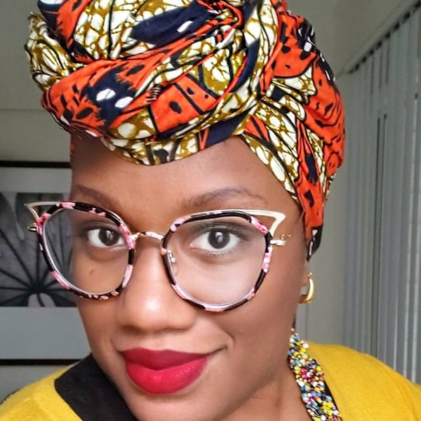 Flower African Print Headwrap Turban Ankara Headwrap Protective Styling ...