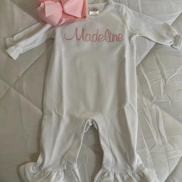 Monogrammed Pajamas, Girls Personalize Pajamas, Boys Monogram Pajamas ...