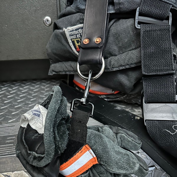 Custom Leather Firefighter Suspenders, Genuine Leather Firefighting ...