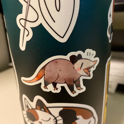 Yelling Possum Sticker - Etsy