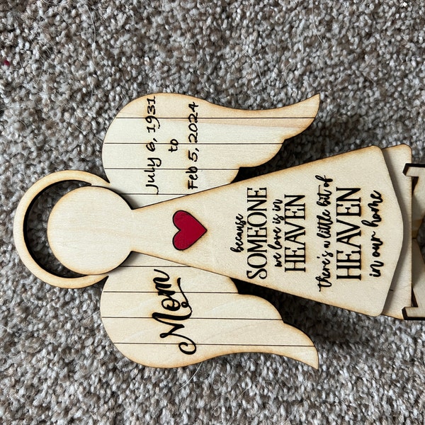 Memorial Angel SVG, Laser Cut Angel, Laser Cut File, Glowforge File ...