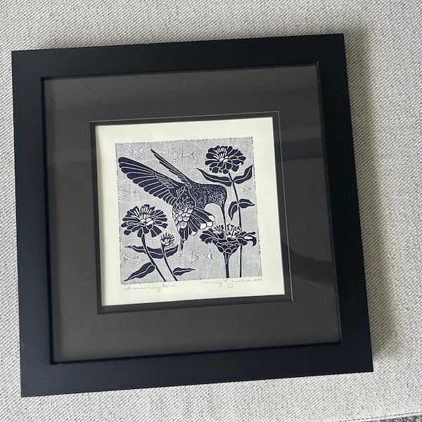 The River Ballet Linocut in Blue,otter Linocut,kingfisher Linocut ...