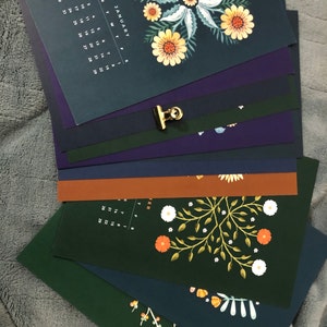 Notepad Tear off Notepad Small Notepad Floral Notepad | Etsy