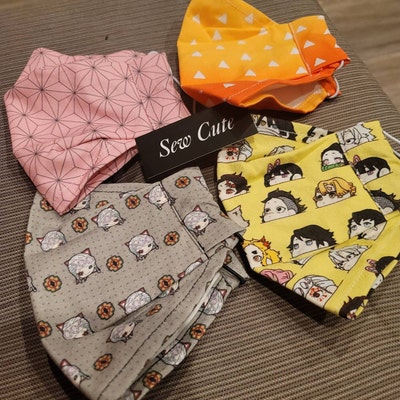 Cosplay Anime Cotton Face Mask Face Covering Reusable Mask - Etsy