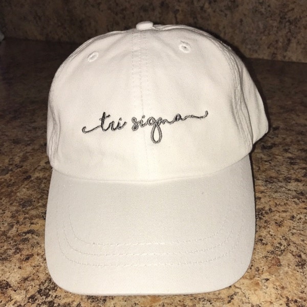 Tri Sigma Cap - Officially Licensed Greek Baseball Cap - Sigma Sigma ...