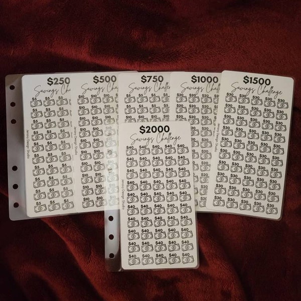 10K Total | A6 100 Envelope Savings Challenge Dashboard | Budget Binder ...