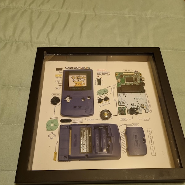 Framed Nintendo Game Boy Pocket Deconstructed Wall Art - Etsy