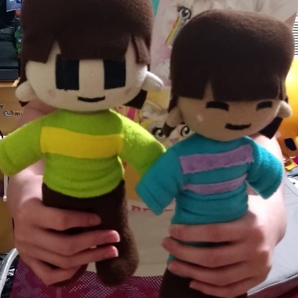 Frisk and Chara Plushies ~ Inspired by Undertale (unofficial) 11 ...