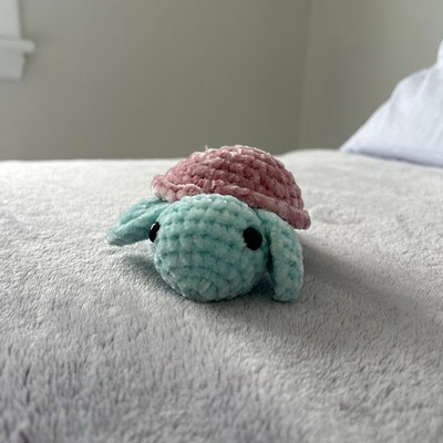 Crochet Velvet Flower Turtle - Etsy