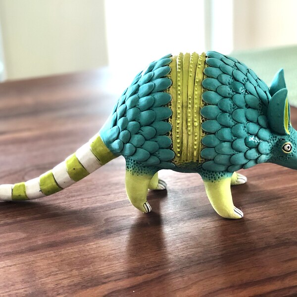 Ceramic Sculpture - Ceramic Figurine - Armadillo - Etsy
