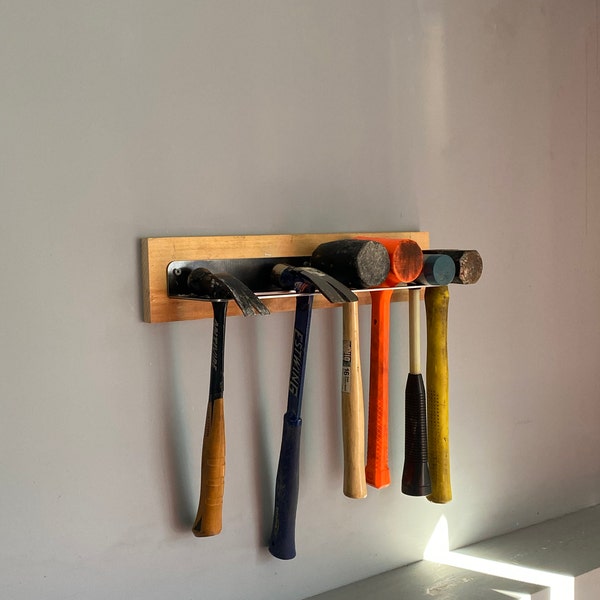 Garage Hammer / Mallet Rack - Tool Organizer - Etsy