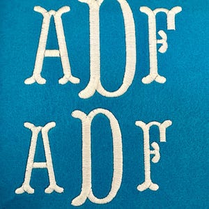 Curly Embroidery Font Machine Embroidery Curly Font in 6 Sizes INSTANT ...