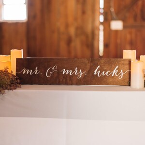 Name Sign, Family Name Sign, Mr and Mrs Signs, Mr and Mrs, Mr Mrs Table ...