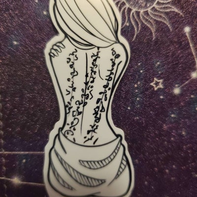 Extra Large Feyre Back Tattoo Sticker officially Licensed - Etsy