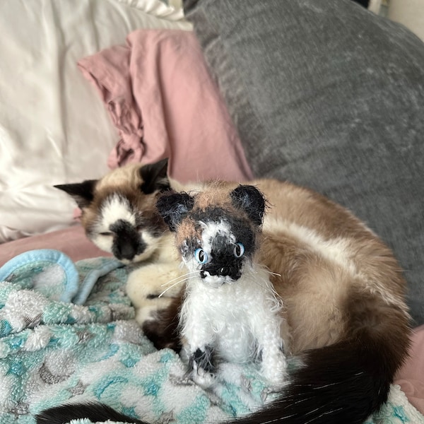 Custom Cat Plush, Custom Crochet Cat, Custom Stuffed Cat, Custom Pet ...