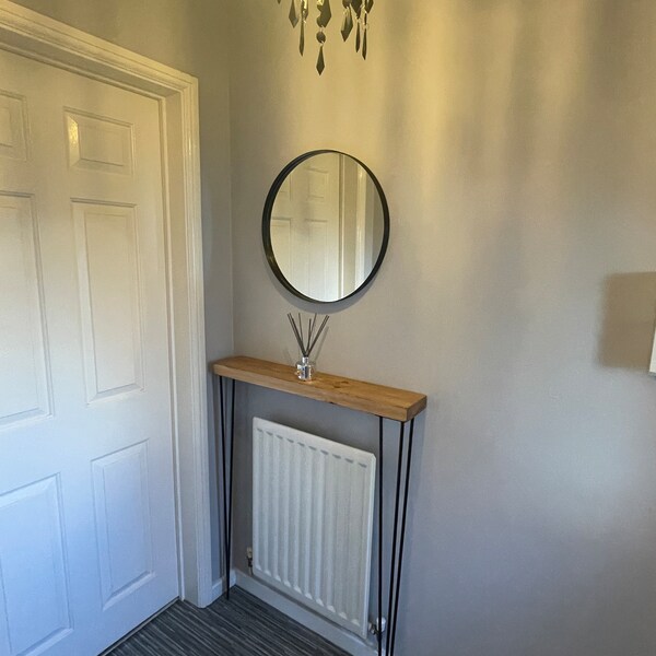 Rustic Radiator Shelf - Console Table - Etsy UK