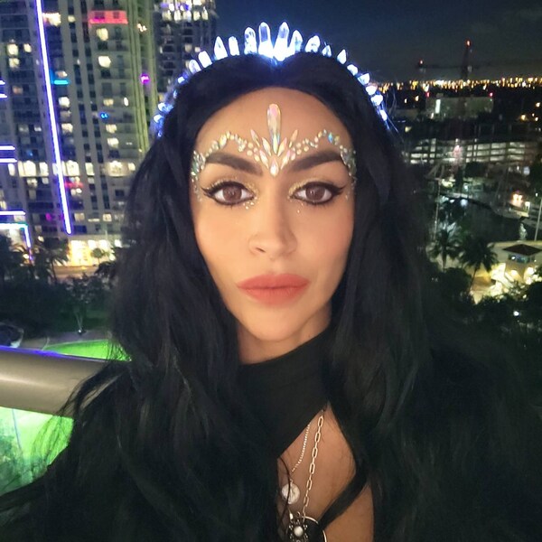 RECHARGEABLE LED MOHAWK Led Headpiece Rave Accesories Festival Fashion ...