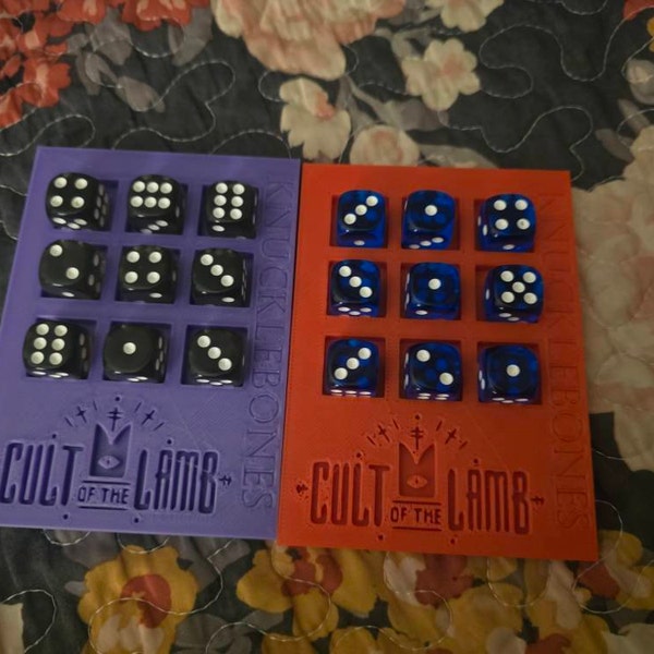 Black Compact Cult of the Lamb Knucklebones Game - Etsy