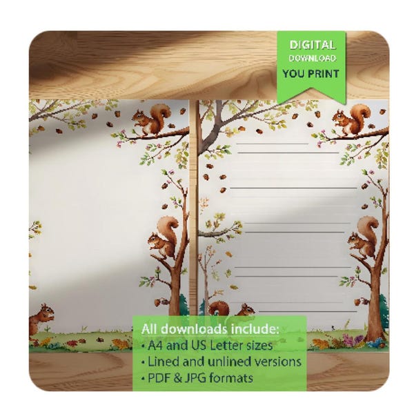 Cute Sloth-themed Printable Writing Paper for Kids | A4 and US Letter ...