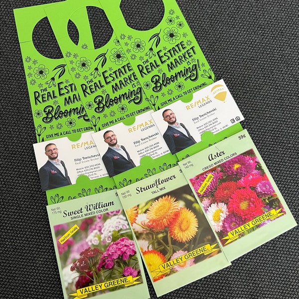The Real Estate Market is Blooming! Door Hangers | Spring Real Estate ...