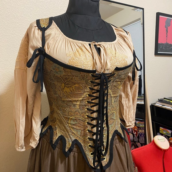 1780s Front-lacing Stays Sewing Pattern: Bust 30-56 (PDF) - Etsy