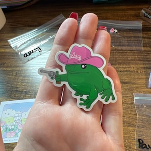 Cowboy Frog Enamel Pin - Etsy