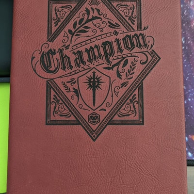 Paladin Dnd Custom Engraved Leather Journal, Dungeons and Dragons, RPG ...
