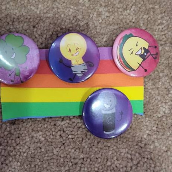 Inanimate Insanity Object Show Button Pins Fanart OSC - Etsy