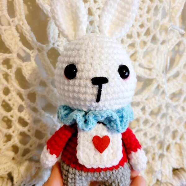E-book Crochet Pattern Amigurumi PDF Pack White Rabbit and Cheshire Cat ...
