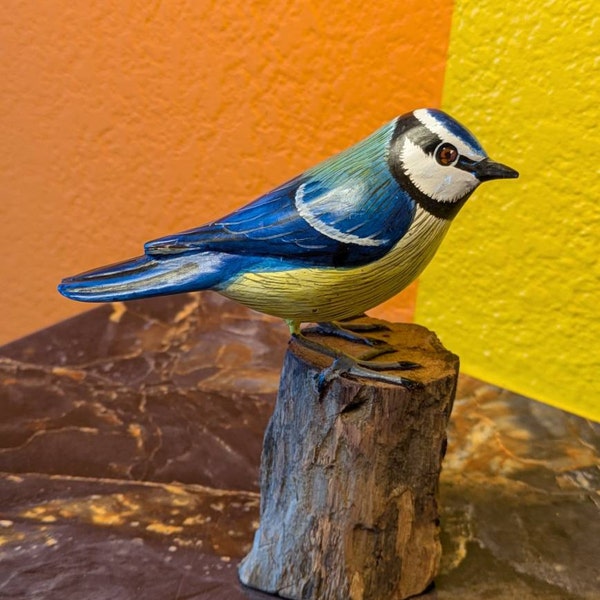 Hand Carved, Hand Painted Wooden Bird Sculpture of a Dunlin - Etsy