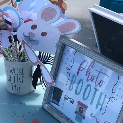 Pajamas and Pancakes Photo Booth Props Printable Pajamas and Pancakes ...