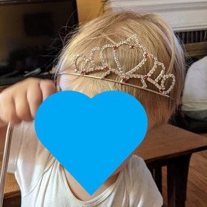 Girls Easter Princess Tiara Pastel Colors Heart Tiara Little Girls ...