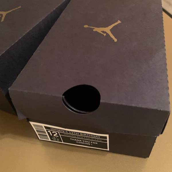 Shoe Box Label Editable Template, Favor Box Label, Editable Invitation ...