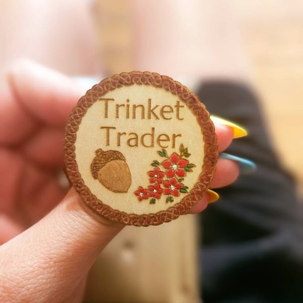 Trinket Trader Badge Pin (small) - Etsy