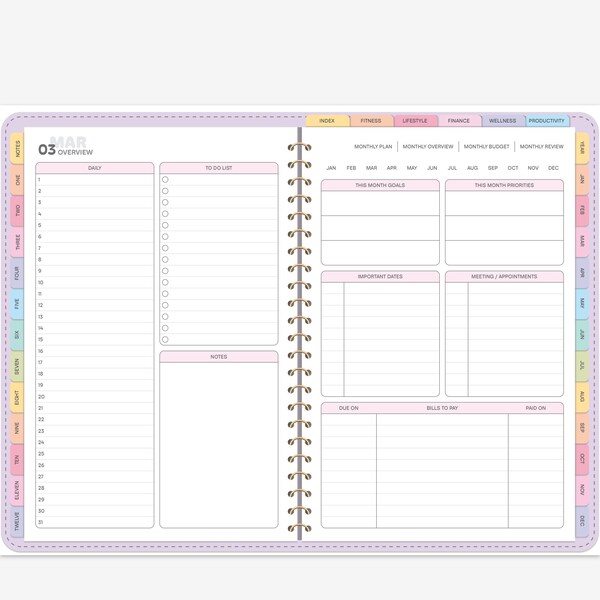 All-in-one Digital Planner 2025, 2026, 2027, Digital Planner, Digital ...